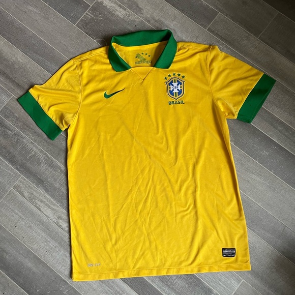 Nike | Shirts | Brazil Home Football Shirt Jersey 20 Nike Adults Medium ...